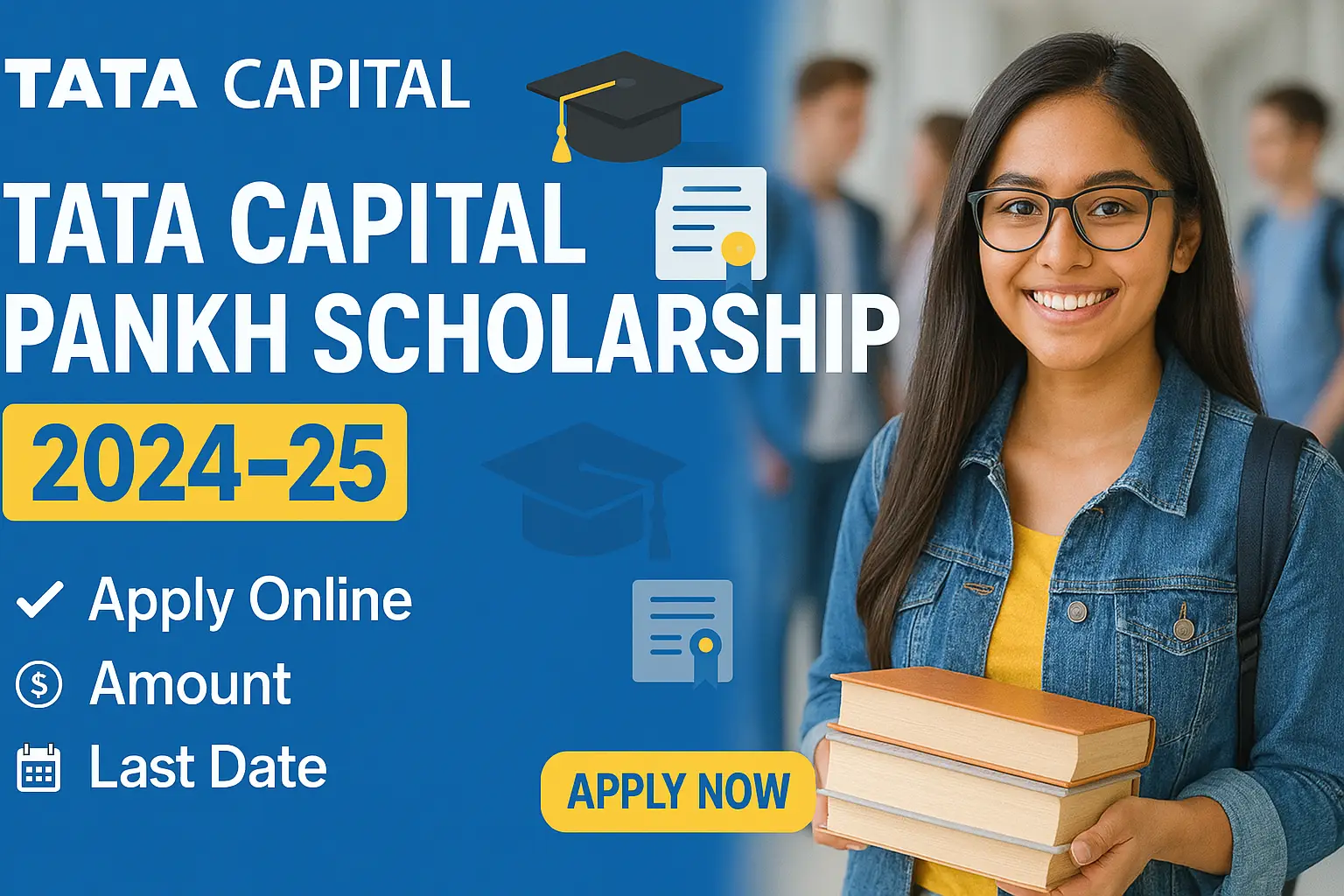 Tata Capital Pankh Scholarship 2024-25 Apply Online, Amount, Last Date - Scholarshipscholar