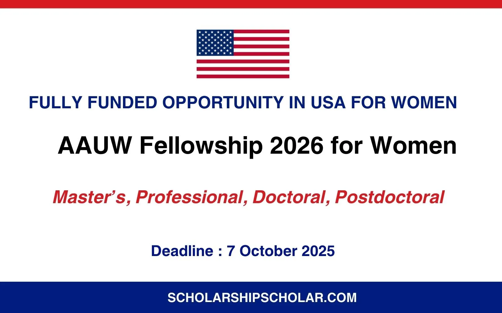 AAUW International Fellowship 2026 In USA | Study In The USA With Funding For Women ...