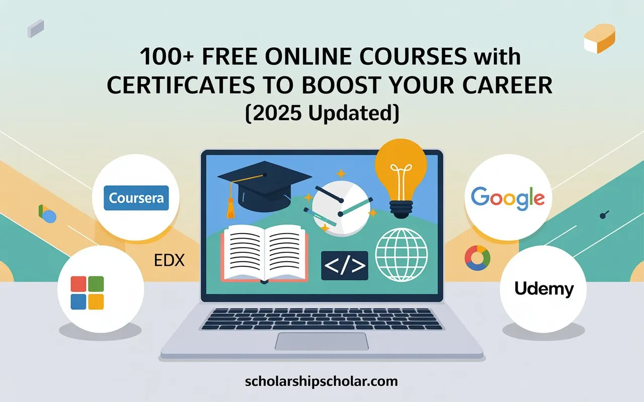 100+ Free Online Courses With Certificates To Boost Your Career [2025 ...