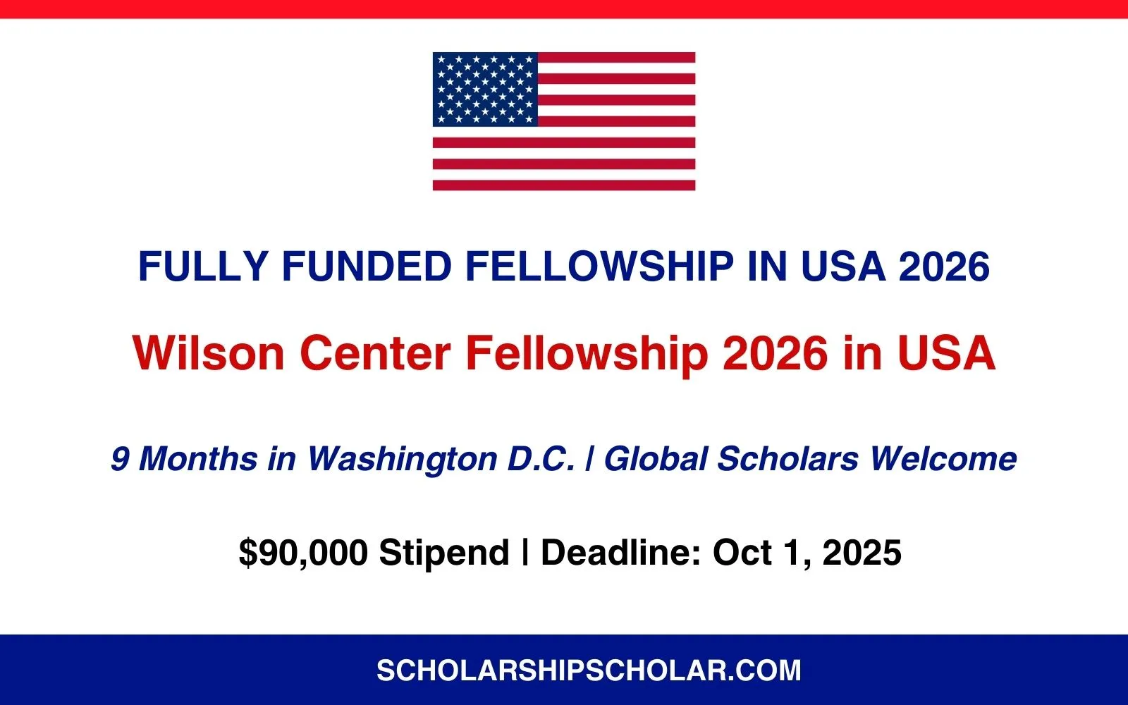 Wilson Center Fellowship Program 2026 In USA | Fully Funded Fellowship - Scholarshipscholar