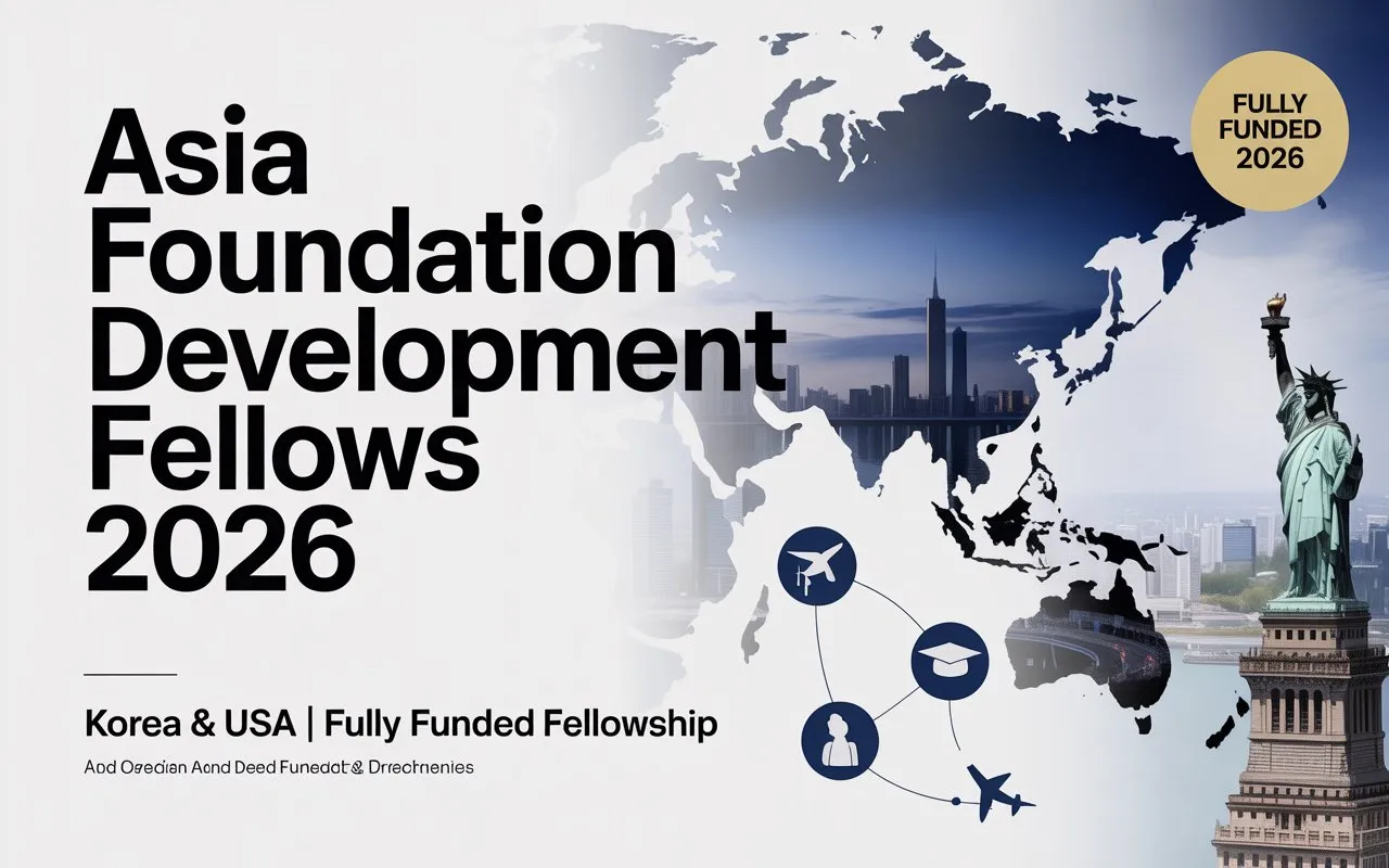 Asia Foundation Development Fellows Program 2026 In Korea & USA | Fully Funded Scholarship ...