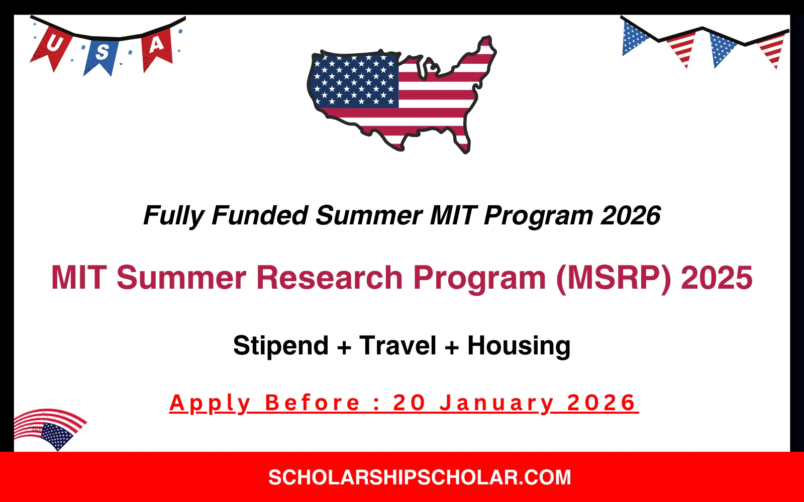 MIT Summer Research Program (MSRP) 2026 In The USA | Fully Funded ...